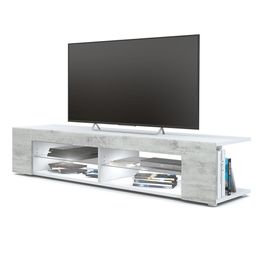 Vladon LOWBOARD Movie Front in Beton Oxid Optik