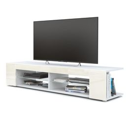 Vladon LOWBOARD Movie Front in Creme Hochglanz
