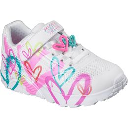 Skechers Street Girls Sneaker M&auml;dchen - Gr&ouml;&szlig;e 35 - wei&szlig;
