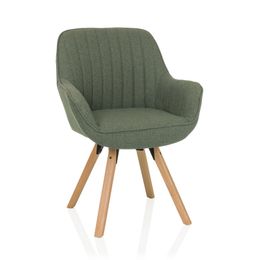 hjh LIVING Polsterstuhl SCANDI SOFT Stoff mit Armlehnen