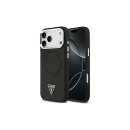 Guess Triangle Logo magnetisch H&uuml;lle iPhone 17 Pro Schwarz