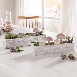 Pflanzer "Shabby-White", 2er Set