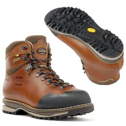 Zamberlan Handmade-Wanderschuh, 45 - Cognac, aus Leder