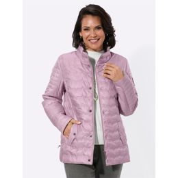 WITT Damen Steppjacke in kontrastreicher Verarbeitung, mauve, Gr&ouml;&szlig;e 40