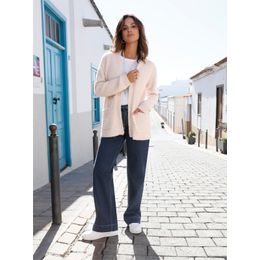 Heine Damen Strickjacke, Natur, Gr. 38, Strickjacken, Material: Polyester