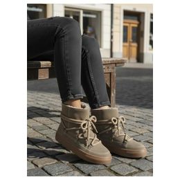 ELBSAND Stiefelette 'Boots, Winterstiefelette, Winterboots, Stiefel, Lederstiefelette' taupe Gr. 41 f&uuml;r Damen. Nachhaltig.