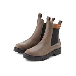 ELBSAND Stiefelette 'Chelseaboots, Schlupfstiefel, Bikerboots, Sommerstiefelette' taupe Gr. 42 f&uuml;r Damen
