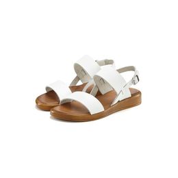 Lascana Sandale 'Sommerschuh, Riemchensandale, offener Schuh' wei&szlig; Gr. 36 f&uuml;r Damen