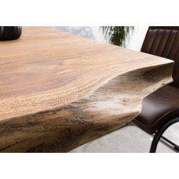 Baumtisch Sheesham 180x90x79 natur gebeizt / Mikado-Beine anthrazit matt FREEFORM 5