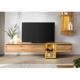 Lowboard Wildeiche 240x43x55 natur ge&ouml;lt WIEN #210