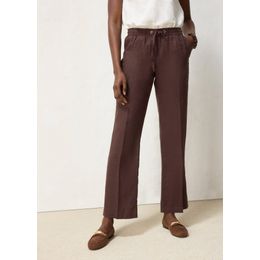 bonprix Schlupfhose aus reinem Leinen, braun, Gr.54, hochwertige weite Hose aus reinem Leinen, aus Leinen