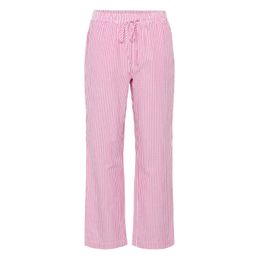 Stoffhose Saint Tropez "Casual Hose ElmikoSZ", Damen, Gr. M, N-Gr, pink (fandango pink wei&szlig; stripe), Obermaterial: 100% Baumwolle CO., Hosen Stoffhose