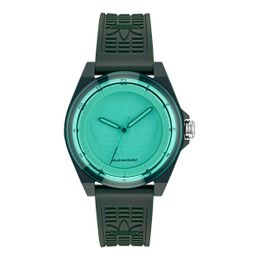 Solaruhr adidas originals "PROJECT FOUR SOLAR", gr&uuml;n (dunkelgr&uuml;n), Armbanduhren, Damen, Quarzuhr, Armbanduhr, Herrenuhr, Damenuhr, Resinarmband