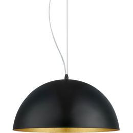 Eglo H&auml;ngeleuchte "GAETANO 1 Pendellampe, Stahl, E27, H&auml;ngelampe, Esstischlampe, Lampe", gold (schwarz, goldfarben), 1, &Oslash; 38cm H: 150cm, 1 Stk., Leuchten, H&auml;ngeleuchte, H150 x &Oslash;38, schwarz, gold, 1X60W exkl., H&auml;ngeleuchte