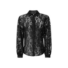 Blusentop LIBERT&Eacute; ESSENTIEL "Libert&eacute; Essentiel Shirt LACY", Damen, Gr. L, schwarz (schwarz lace), Obermaterial: 92% Polyamid, 8% Elasthan, Blusen Blusentop
