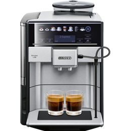 Siemens Kaffeevollautomat "EQ6 plus s700 TE657503DE, Doppeltassenfunktion, Keramikmahlwerk", schwarz (edelstahl, schwarz), B:28cm H:38,5cm T:46,5cm, Kaffeevollautomaten, viele Kaffeespezialit&auml;ten, automatische Dampfreinigung, edelstahl, Kaffeevollautomat, Topseller