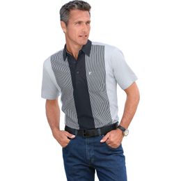CR&Eacute;ATION L Herren Businessshirt hellgrau-marine Gr&ouml;&szlig;e 44/46