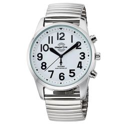 Funkuhr, silber (silberfarben), Armbanduhren, Damen, Chronograph Funkuhr