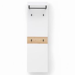 Pharao24.de Wandgarderobe Garderobe 170 cm hoch mit 4 Kleiderhaken