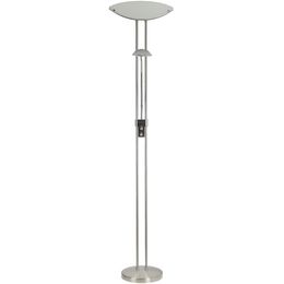 Eglo Stehlampe "BAYA Stehlampe - Stahl - R7S;G9 - 1X230W;1X33W - IP20", silber (nickel, matt), 2, H: 180cm, 1 Stk., Leuchten, Standleuchte, Leselampe, Wohzimmer, Schlafzimmer, L44 x H180 cm, Stehlampe