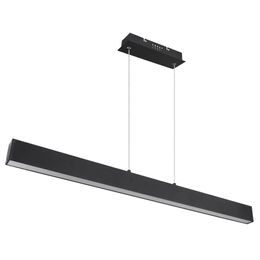 Globo LIGHTING LED-H&auml;ngeleuchte "VERENA", schwarz (schwarz matt), 1, H: 120cm, 1 Stk., Leuchten, Esstisch, Esszimmer, Besprechungstisch, 3 Stufen dimmbar, Memory
