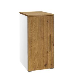 Pharao24.de Kommode Beistellschrank teilmassiv mit Holzgriff
