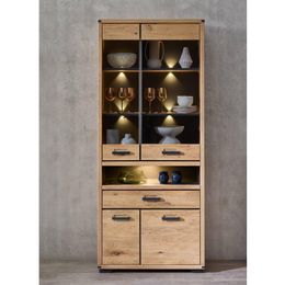 Pharao24.de Vitrine Vitrinenschrank mit Glast&uuml;ren in modernem Design