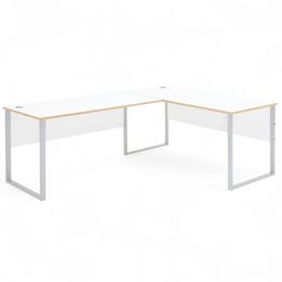 Pharao24.de Schreibtisch B&uuml;roschreibtisch mit Knieraumblende 170 cm breit