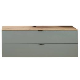 Pharao24.de TV Sideboard Lowboard 140 cm breit mit Metallgriffen