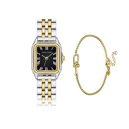 Quarzuhr MARC LAUDER "SMF9-1", gold (gold, silber), Armbanduhren, Damen, Quarzuhr
