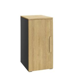 Pharao24.de Telefonschrank Kommode in Eiche hell und Anthrazit