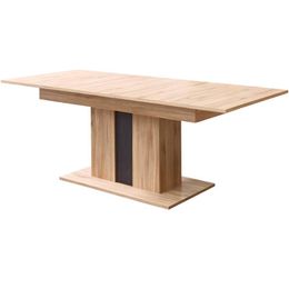Pharao24.de Esstisch Esszimmertisch in modernem Design mit einer Einlegeplatte