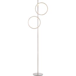 JUST LIGHT Stehlampe "MINI RITUS", silber, 2, &Oslash; 0cm H: 151cm, 1 Stk., Leuchten, LED, Schalter, Fu&szlig;schalter, Stehlampe