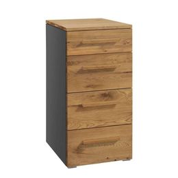 Pharao24.de Hochkommode Hohe Kommode teilmassiv in modernem Design