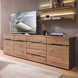 Pharao24.de TV Lowboard Fernsehboard in modernem Design 230 cm breit