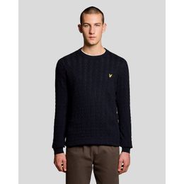 Lyle & Scott Leinen-Mix Rippenstrick Crew-Neck Pullover