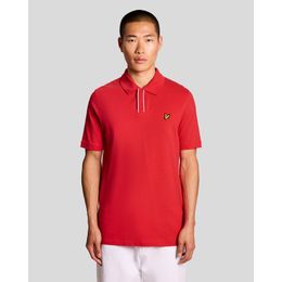 Lyle & Scott Poloshirt mit Besatz am Kragen