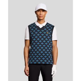 Lyle & Scott Baumwoll-V-Ausschnitt-Rauten-Weste