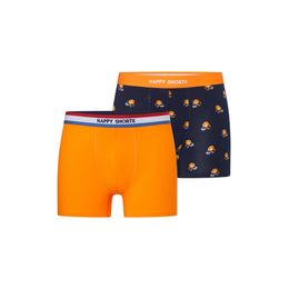 Happy Shorts Herren Trunk Koningsdag Unterhose, Unterw&auml;sche, Boxer Trunk