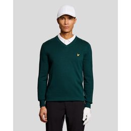 Lyle & Scott Baumwollmischung V-Ausschnitt Pullover