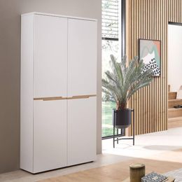 Pharao24.de Garderobenschuhschrank Schuhgarderobe 192 cm hoch mit Dreht&uuml;ren
