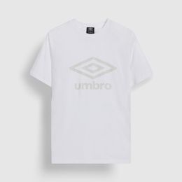 Umbro - T-Shirt f&uuml;r Herren (Brillantes Wei&szlig;/Austernpilz)