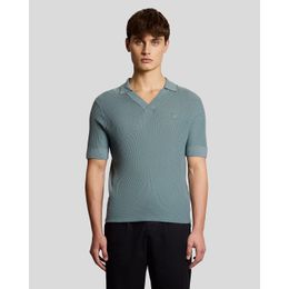 Lyle & Scott Offenes Kragen Feinstrick Poloshirt