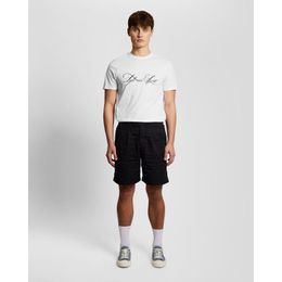 Lyle & Scott Superfeines Grafik-T-Shirt in Wei&szlig;
