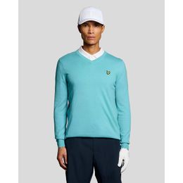 Lyle & Scott Baumwollmix V-Ausschnitt Pullover