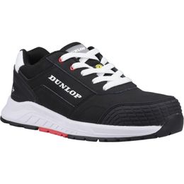 Dunlop Storm Nubuck Herren Sicherheits-Sneaker Schwarz/Wei&szlig;/Rot