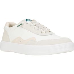 HEYDUDE Hudson Classic Suede Herren Hellbeige/Wei&szlig; Turnschuhe