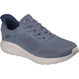 Skechers BOBS Sport Squad Chaos Solid Step Textile M&auml;nner Schiefer Sneaker