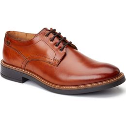 Base London Durham Leder Herren Schn&uuml;rschuhe in verbranntem Tan