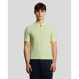 Lyle & Scott Superfeine Baumwolle 1/4 Zip Strick-Polo